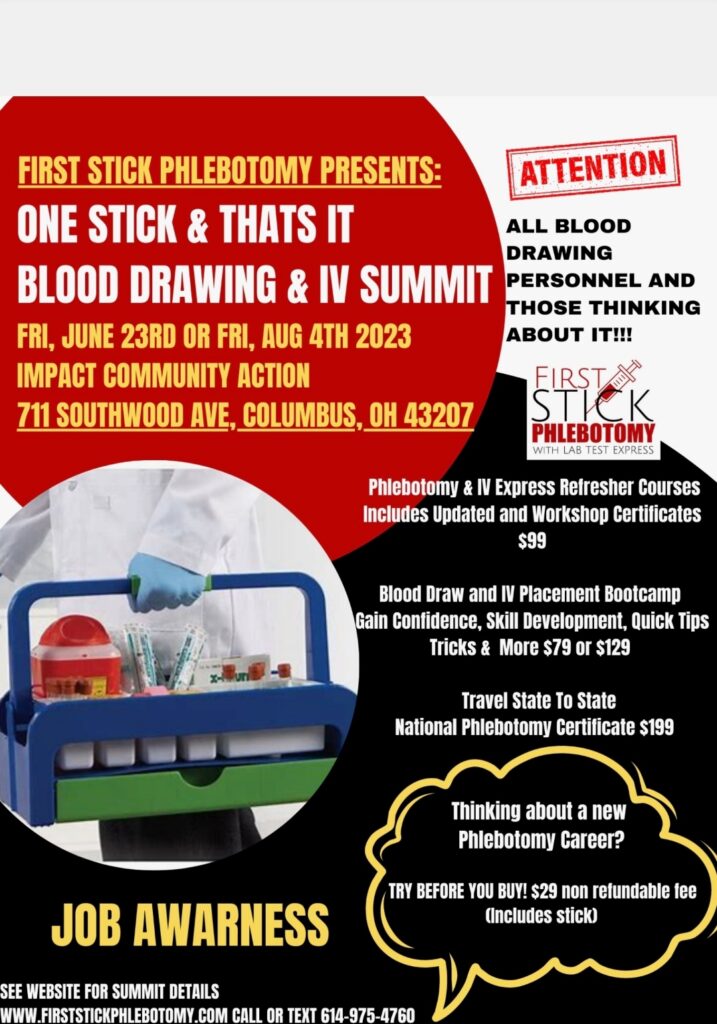 Classes – First Stick Phlebotomy