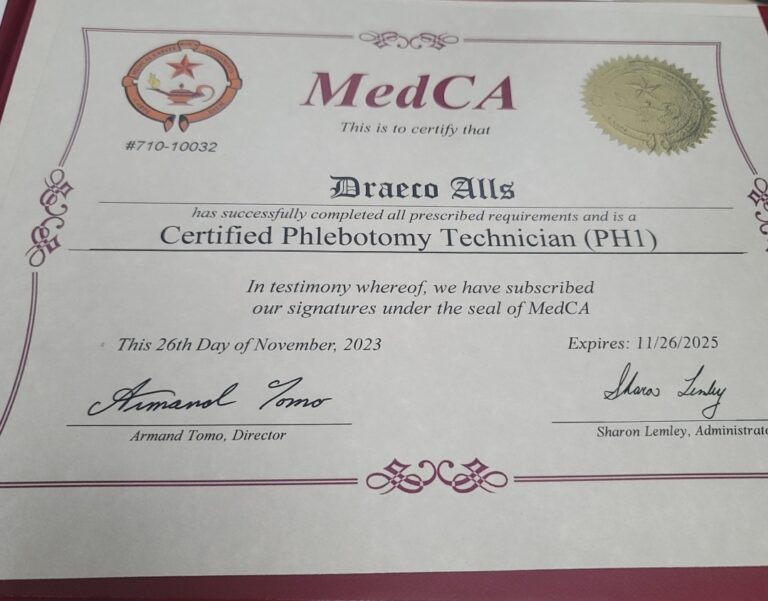 Classes – First Stick Phlebotomy