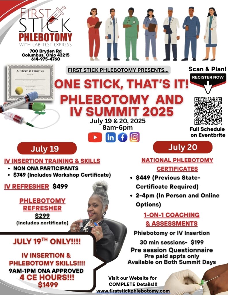 First Stick Phlebotomy – Certificate Courses